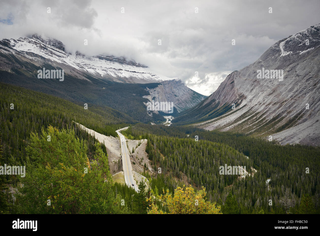 Highway in Banff National Park, Canada Stock Photo - Alamy