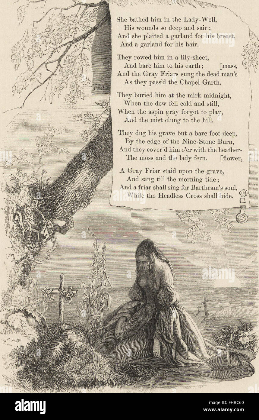 A collection of British ballads published in 1842, featuring ...