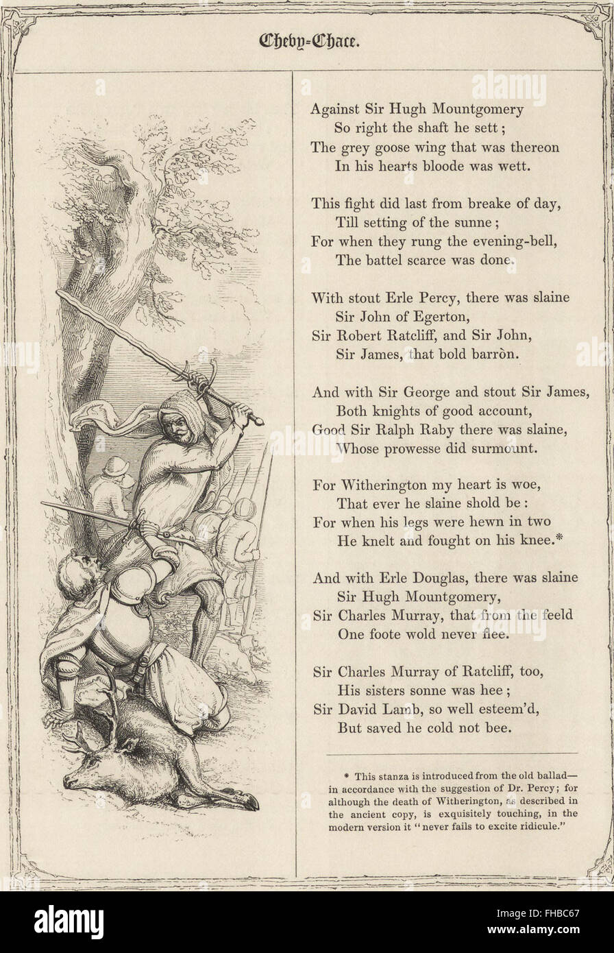 A 1842 anthology of British ballads, compiling a collection of ...