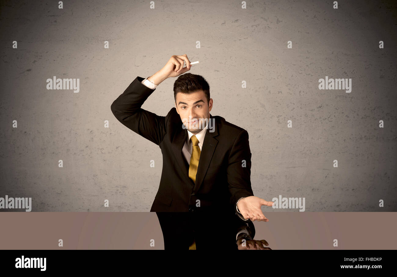 Elegant person drawing in empty space Stock Photo - Alamy