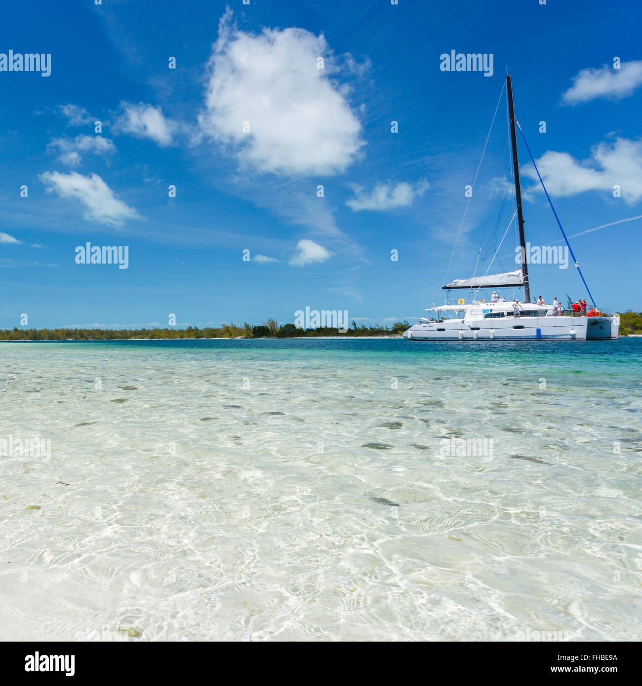 Catamaran at the beach Stock Photo - Alamy