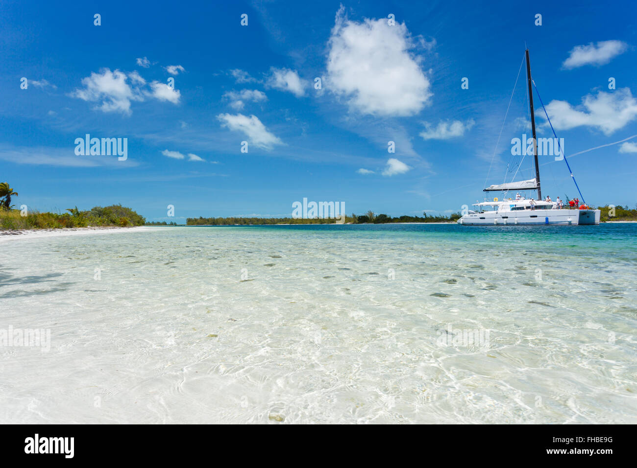 Catamaran at the beach Stock Photo - Alamy