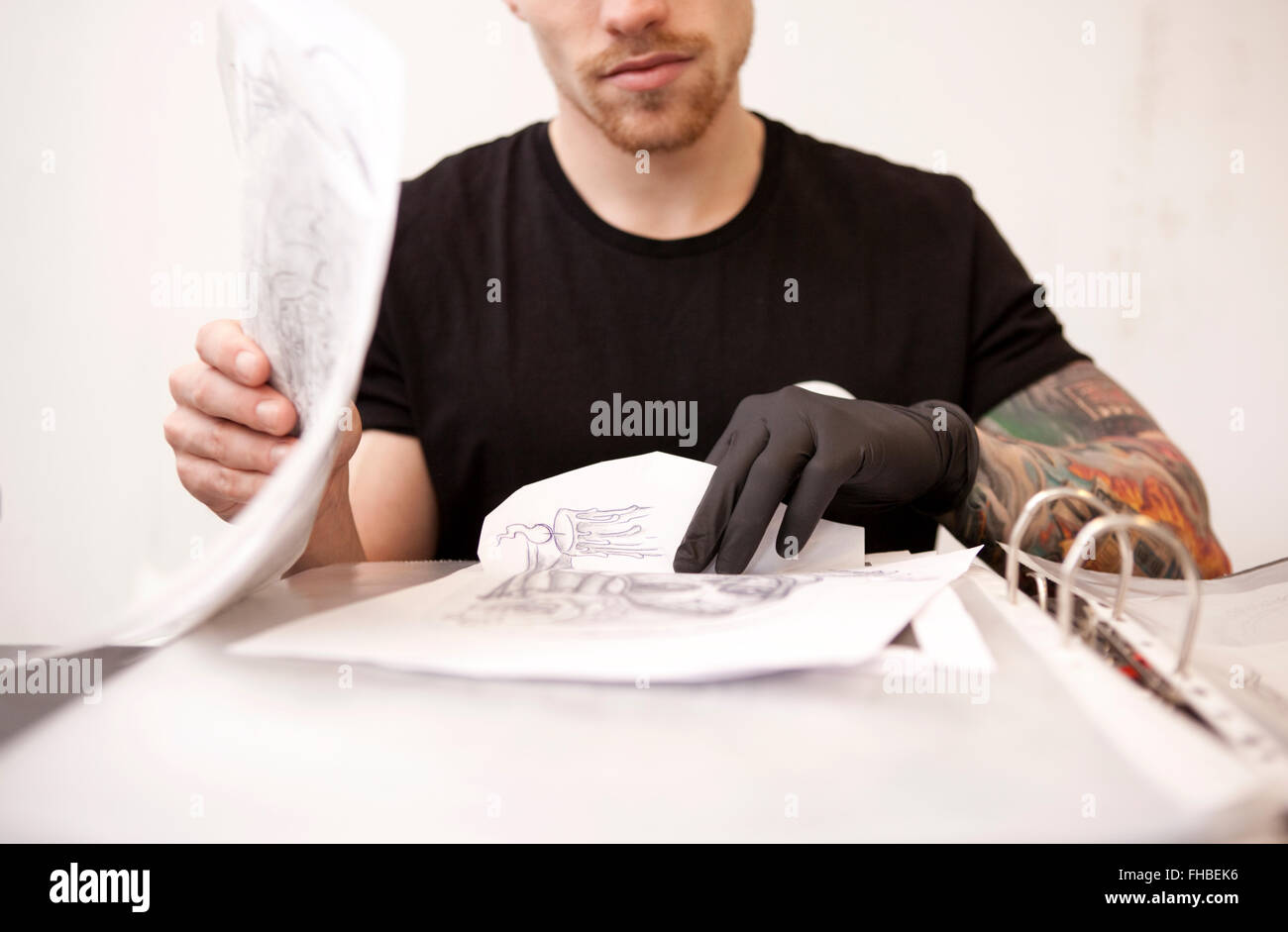 Tattoo drawing hi-res stock photography and images - Alamy