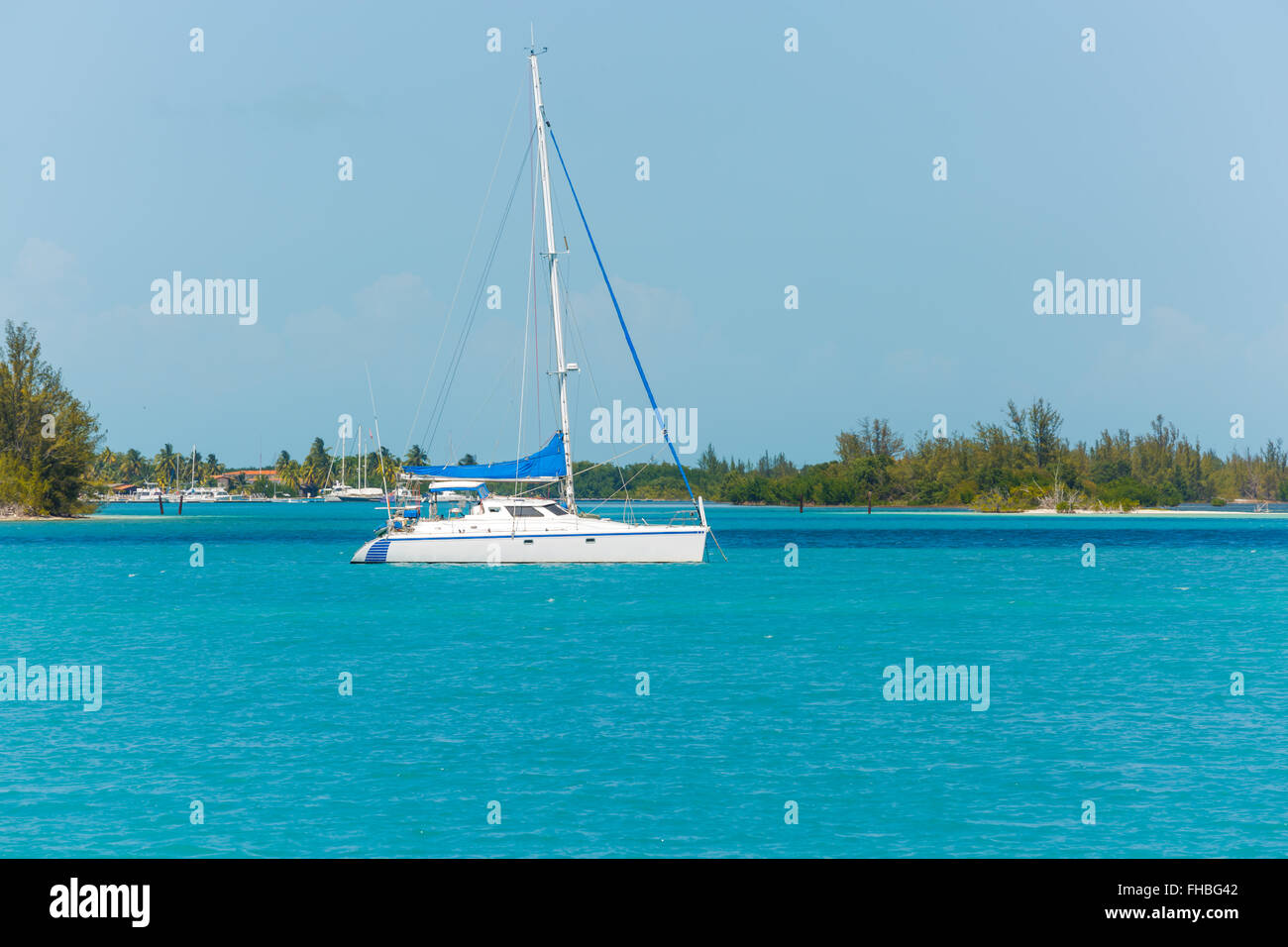 Catamaran at the beach Stock Photo - Alamy