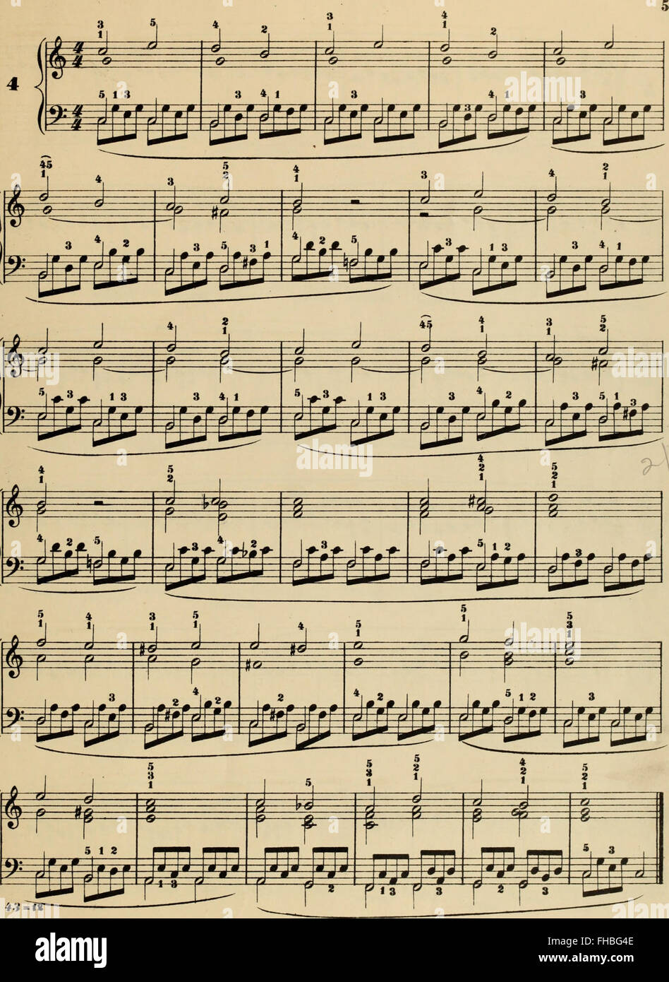 A 1895 piano study collection by an unnamed composer, designed to be ...