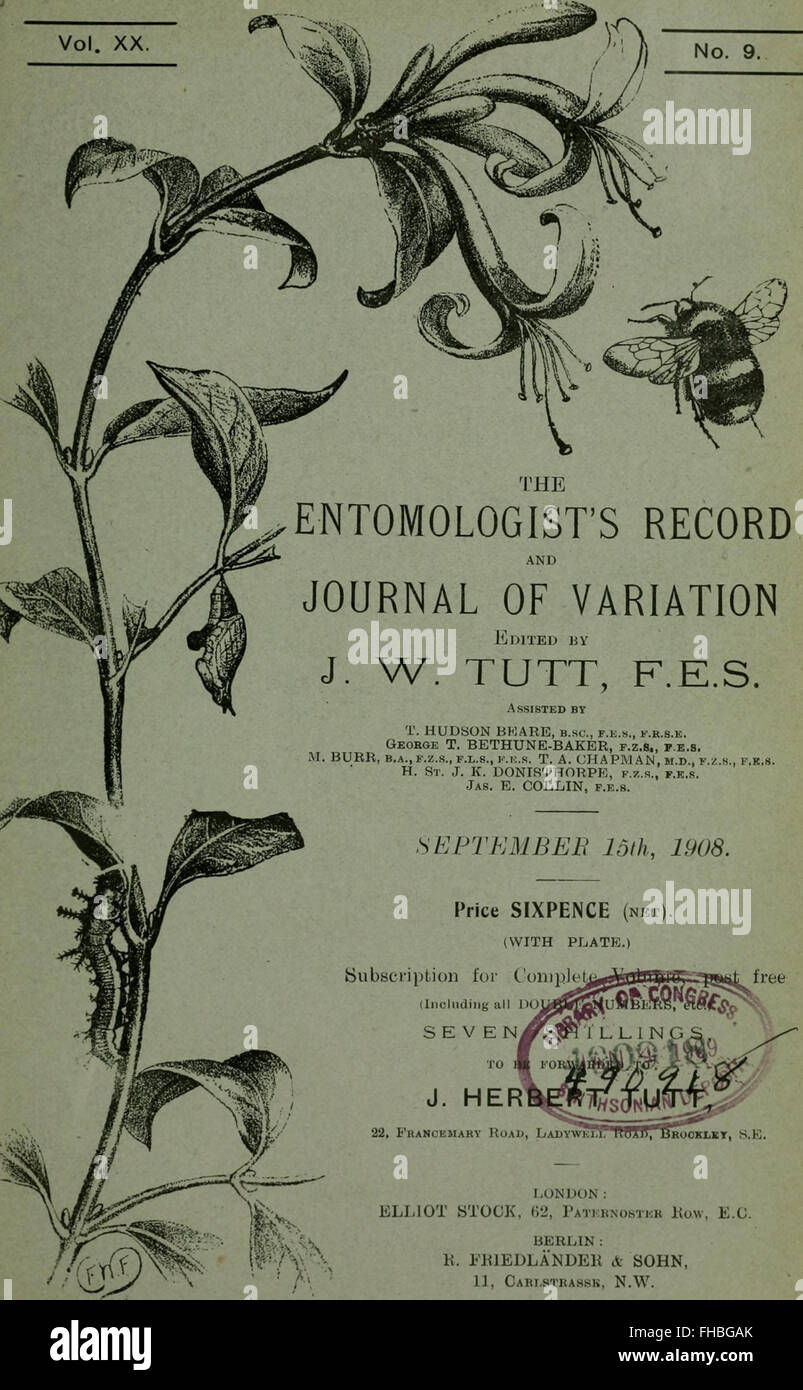 A 1908 journal documenting the variations and developments in the ...