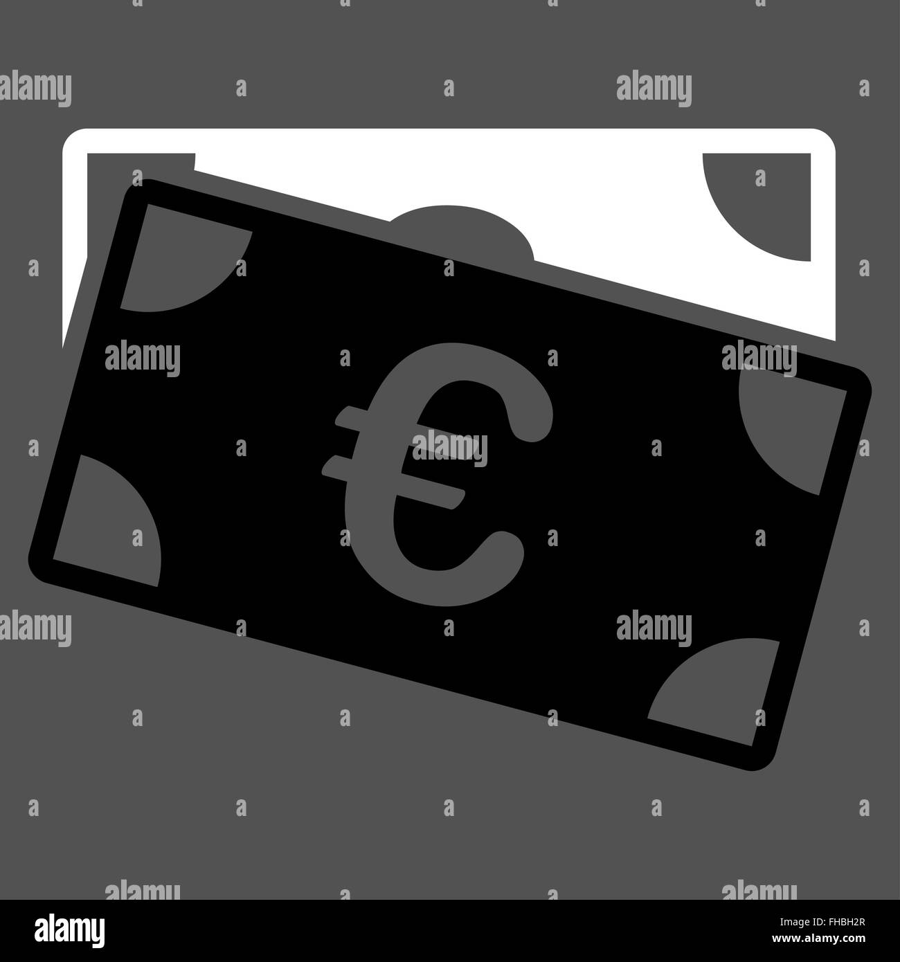 Euro Banknotes Icon Stock Photo - Alamy