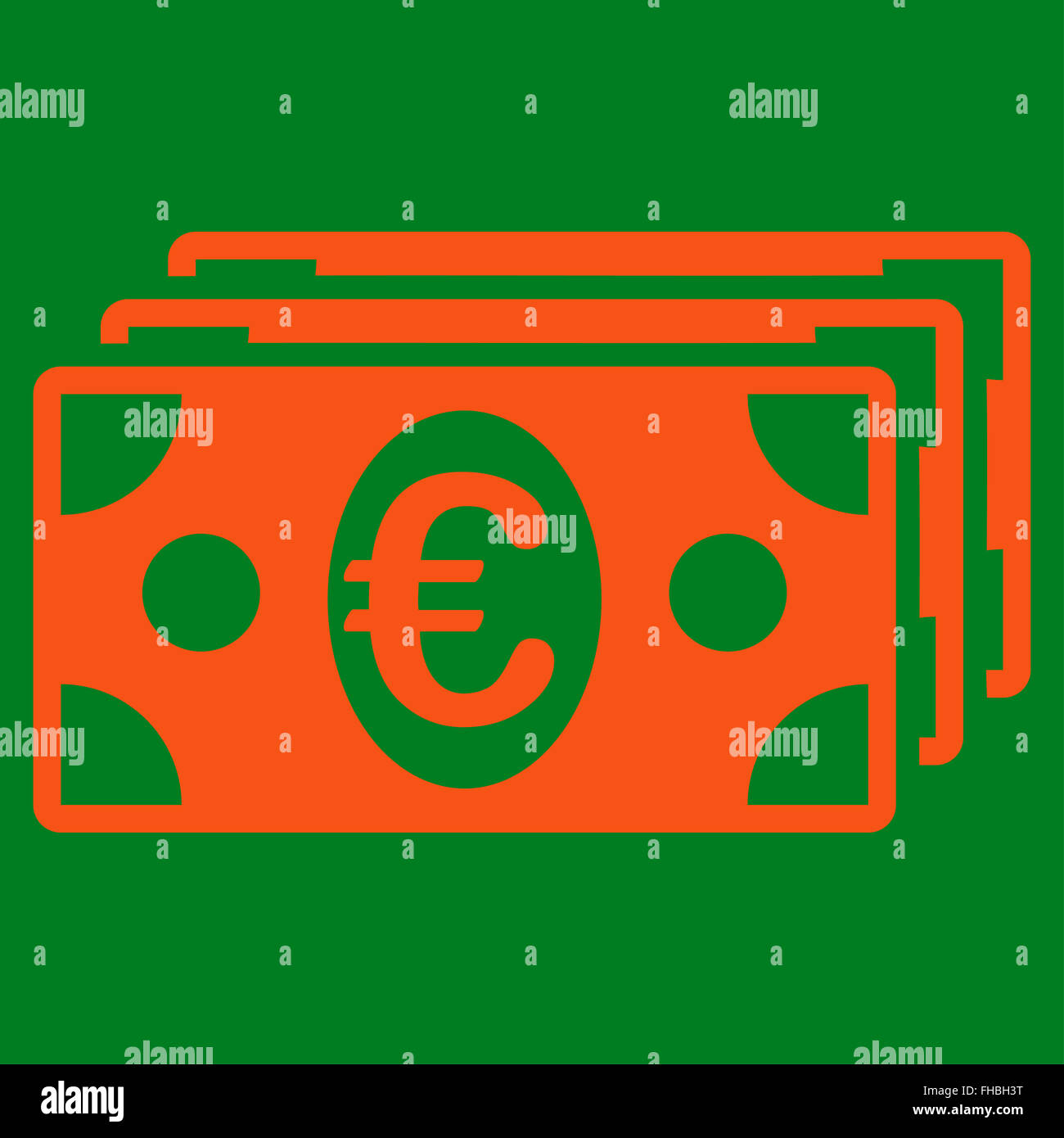 Euro Banknotes Icon Stock Photo - Alamy