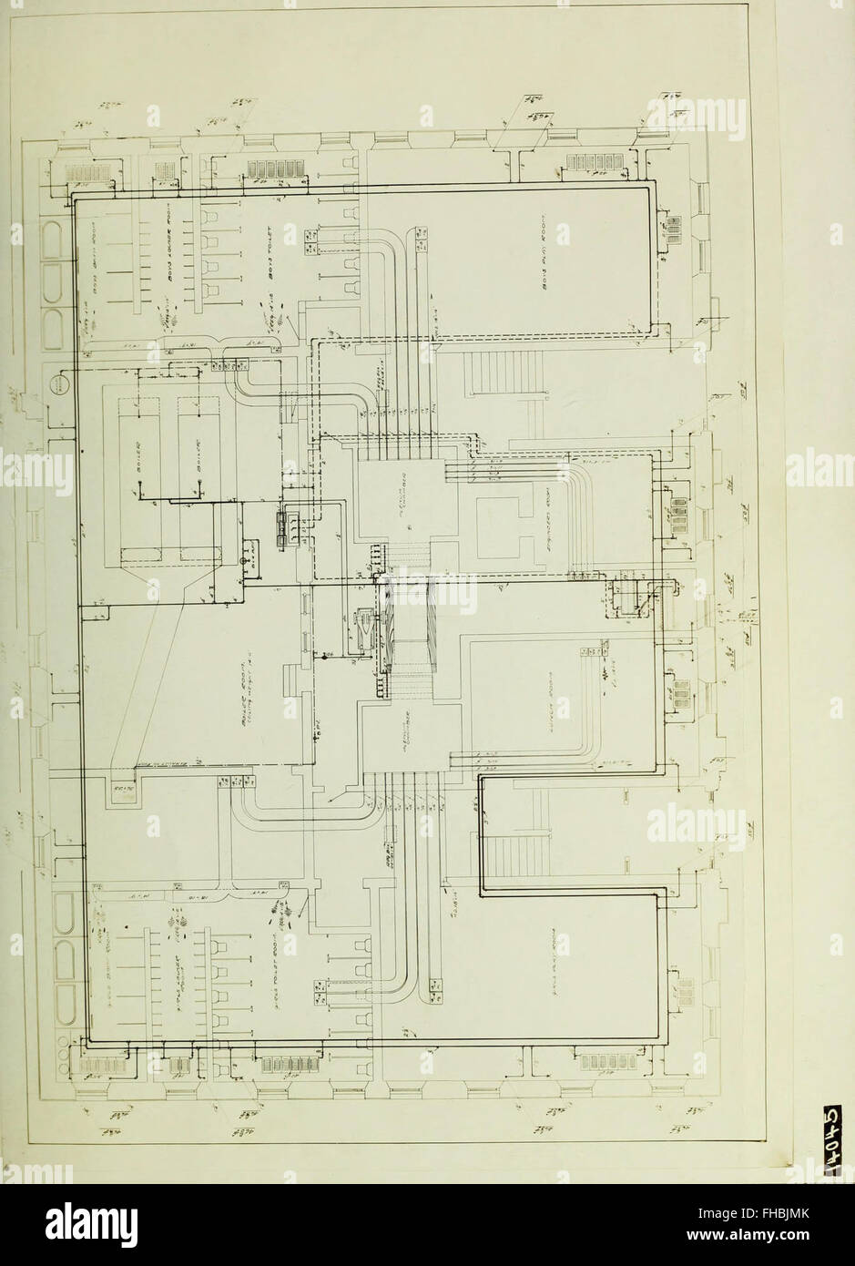 A 1909 study on the hot blast system used in heating and ventilation, a ...