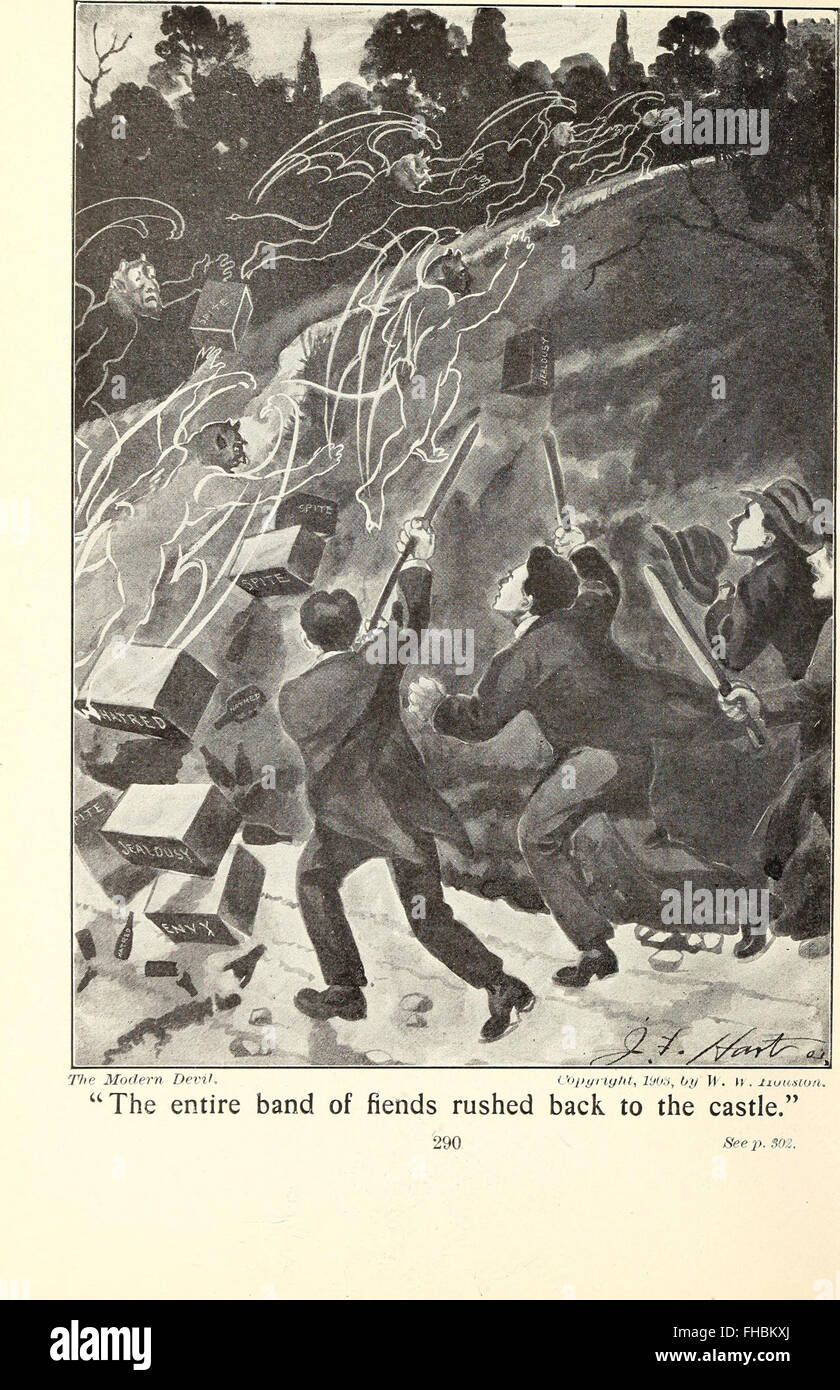 The modern devil, his play between the false and the good; (1903 Stock ...