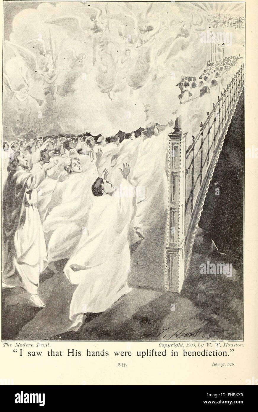 The modern devil, his play between the false and the good; (1903 Stock ...