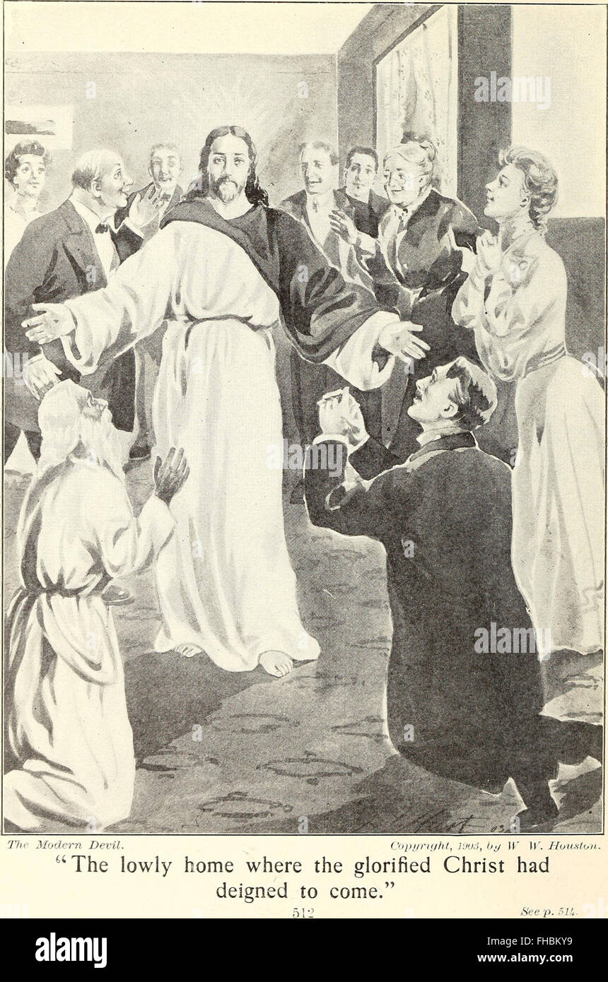 The modern devil, his play between the false and the good; (1903 Stock ...