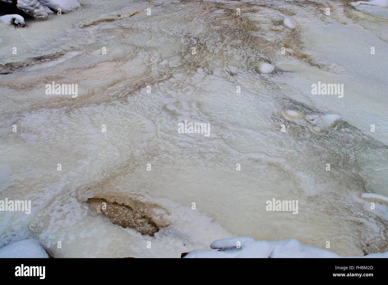 Ice on the River Stock Photo - Alamy