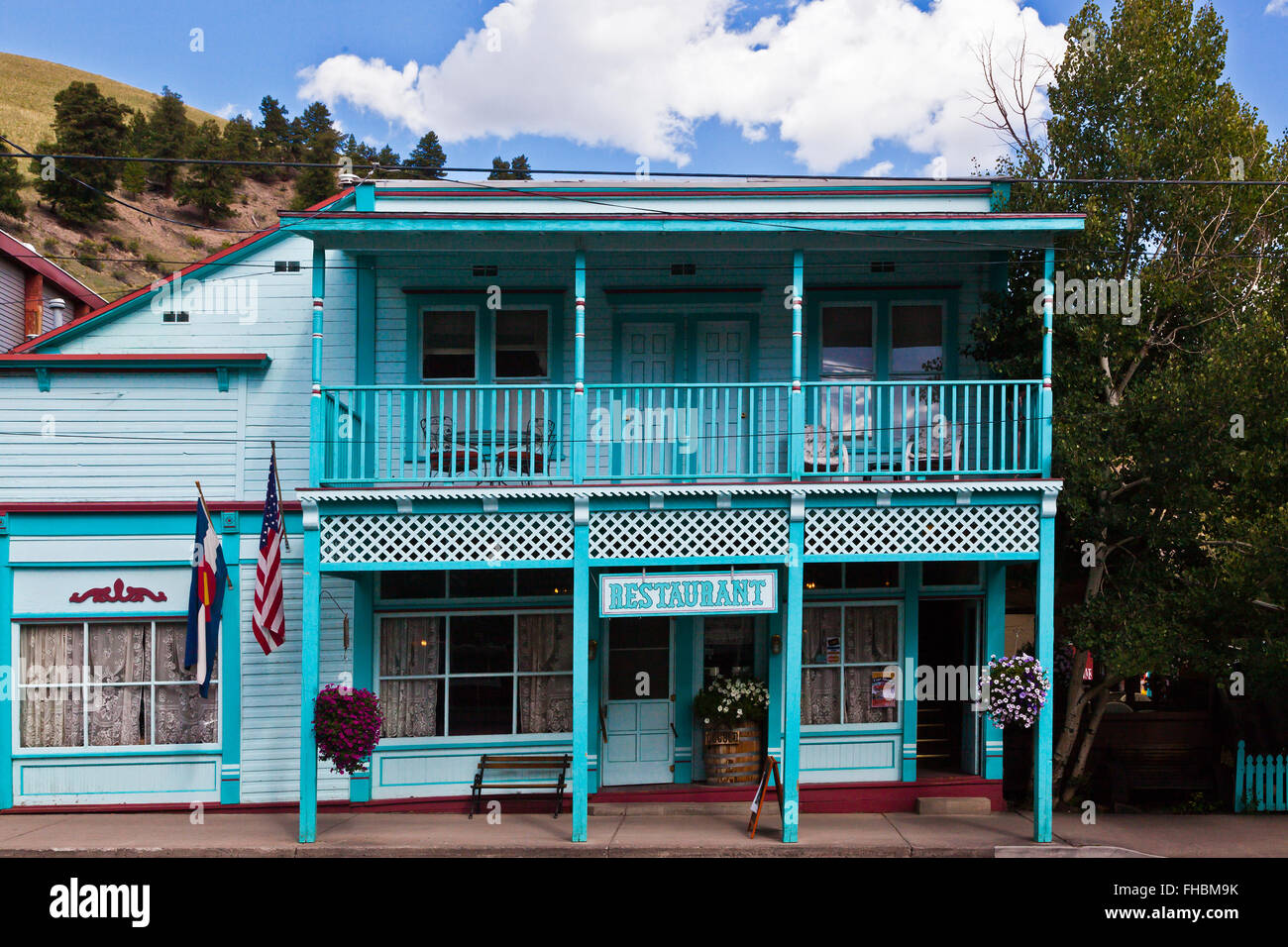 A RESTAURANT on the main street of CREEDE COLORADO, a silver mining ...
