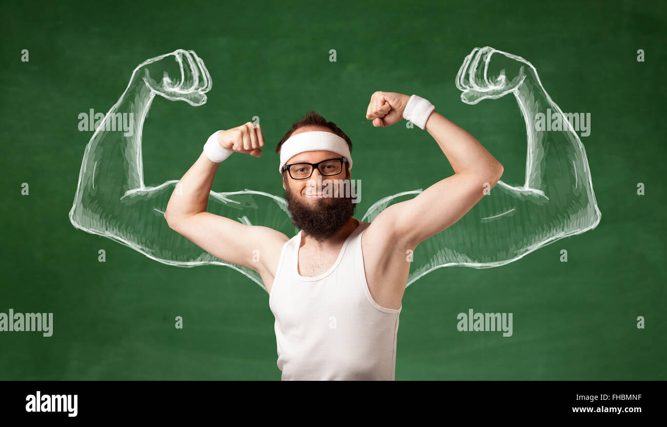 Skinny young man working hi-res stock photography and images - Alamy