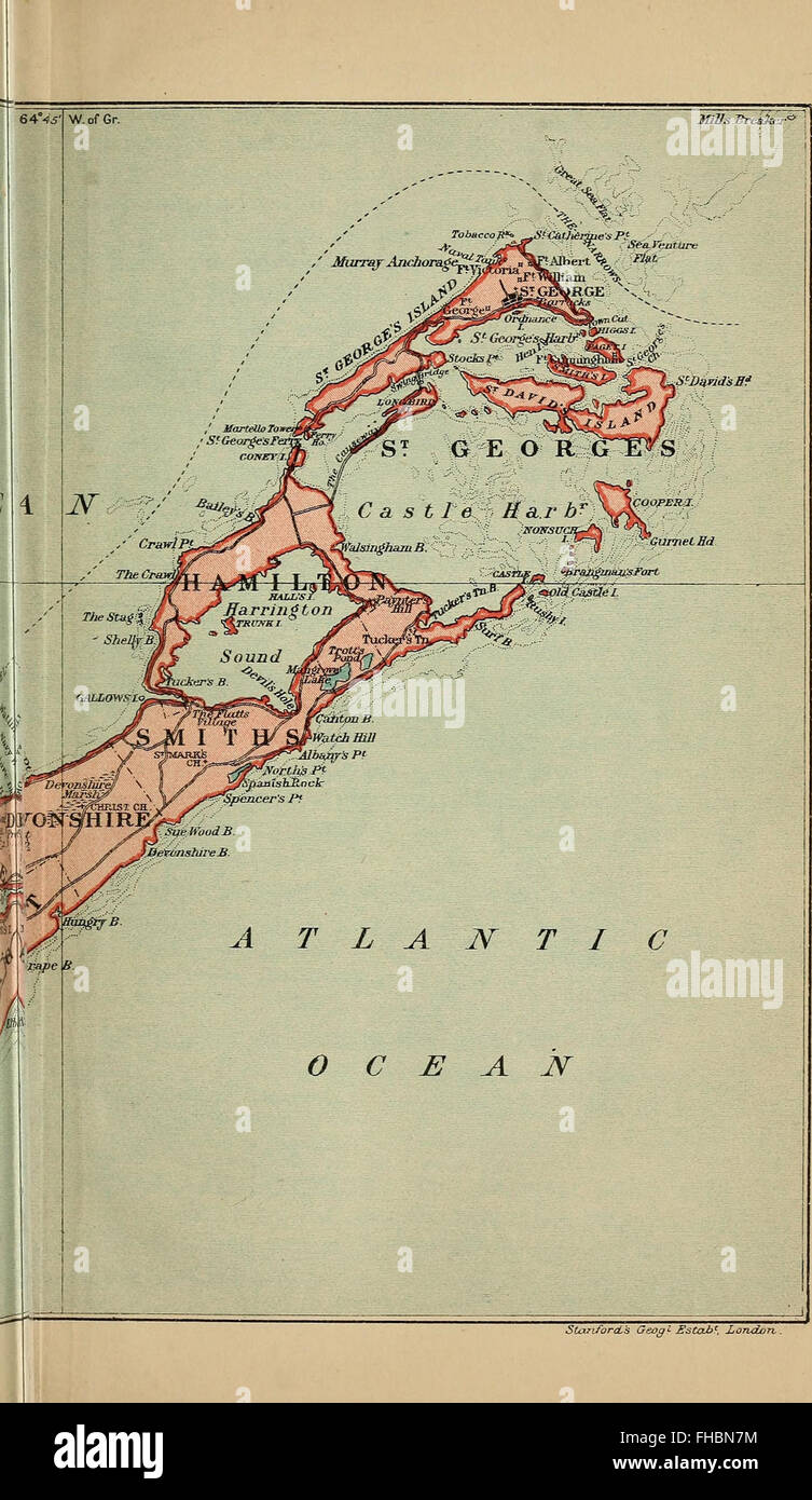 Map of the bermudas hi-res stock photography and images - Alamy