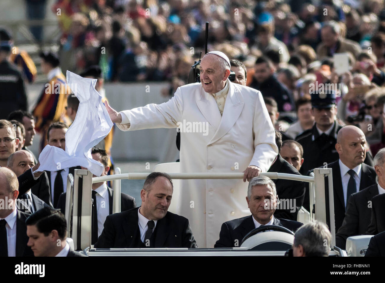 Vatican City, Vatican. 24th Feb, 2016. Pope Francis holds his Weekly ...