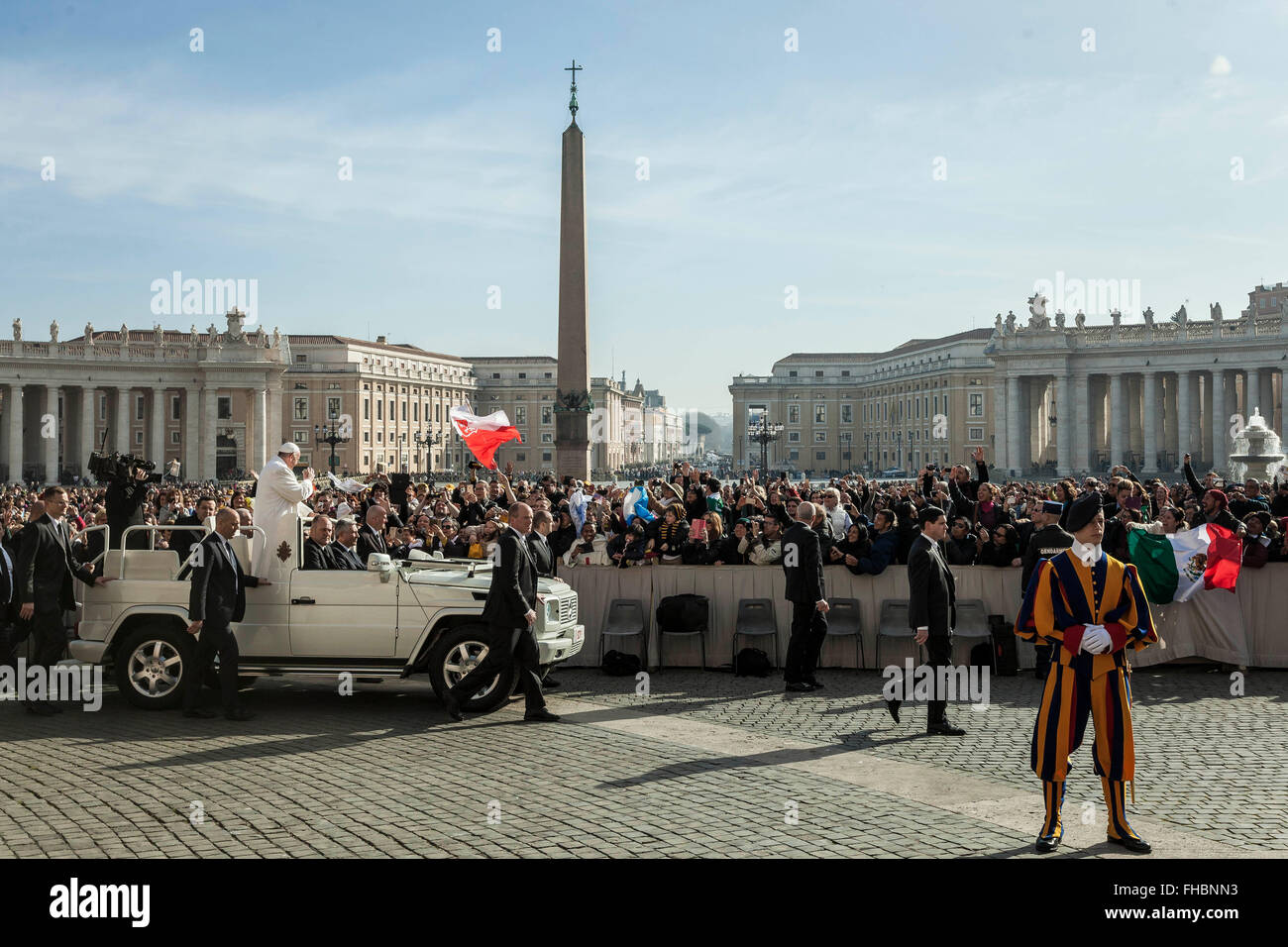 Vatican City, Vatican. 24th Feb, 2016. Pope Francis holds his Weekly ...