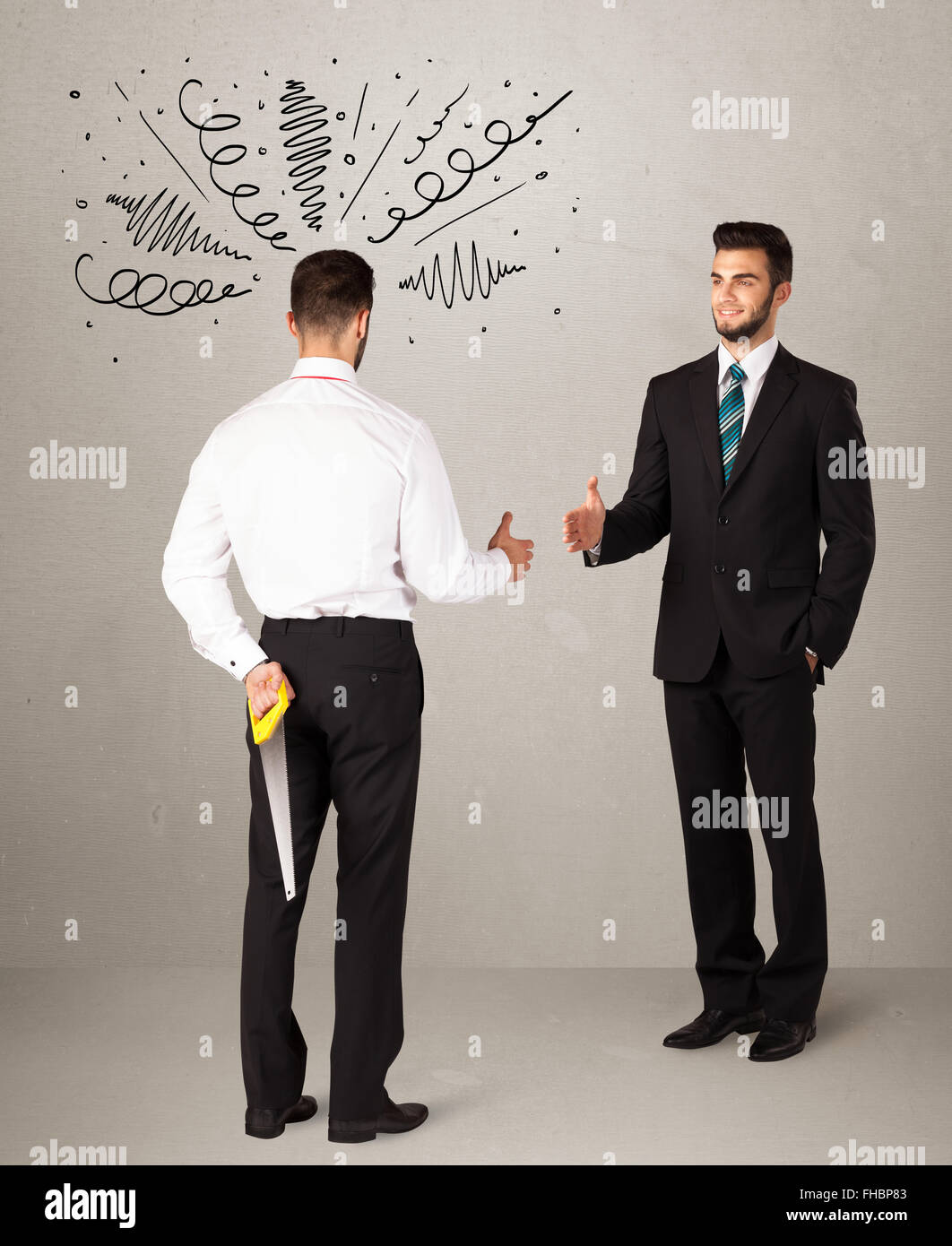 Angry business handshake concept Stock Photo - Alamy