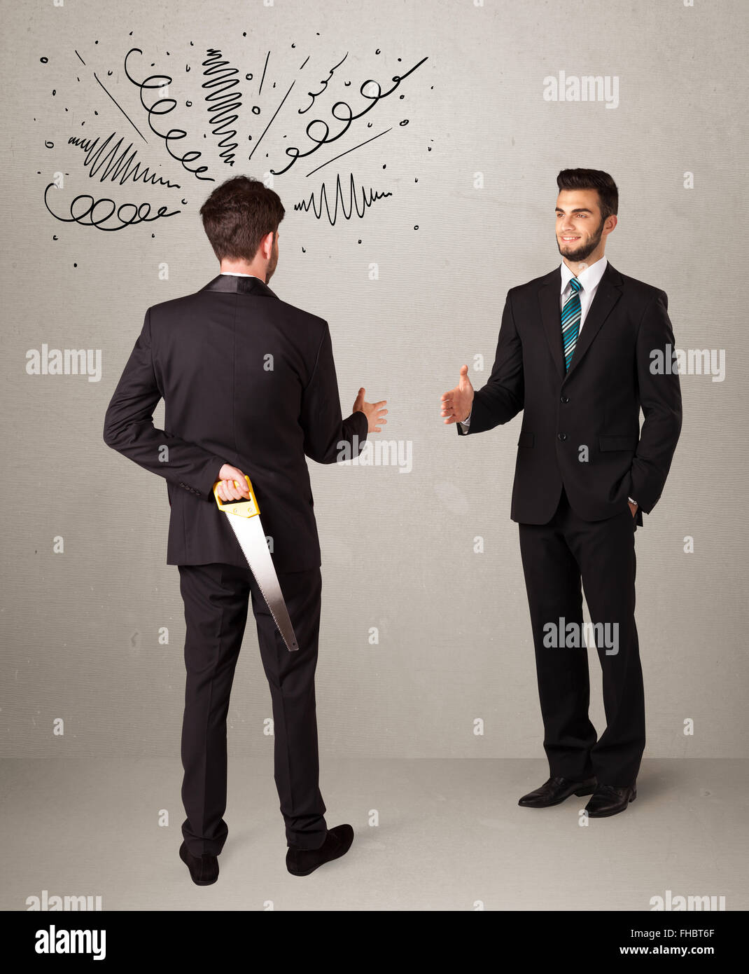 Angry business handshake concept Stock Photo - Alamy