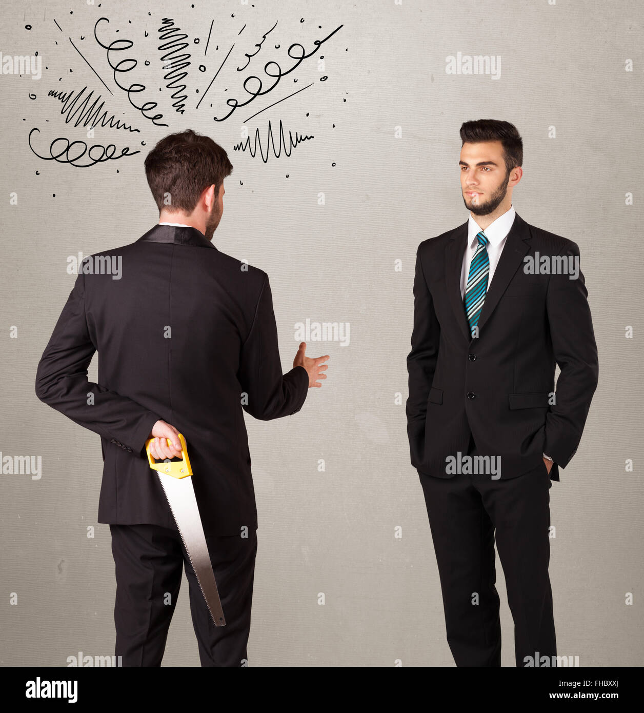 Angry business handshake concept Stock Photo - Alamy