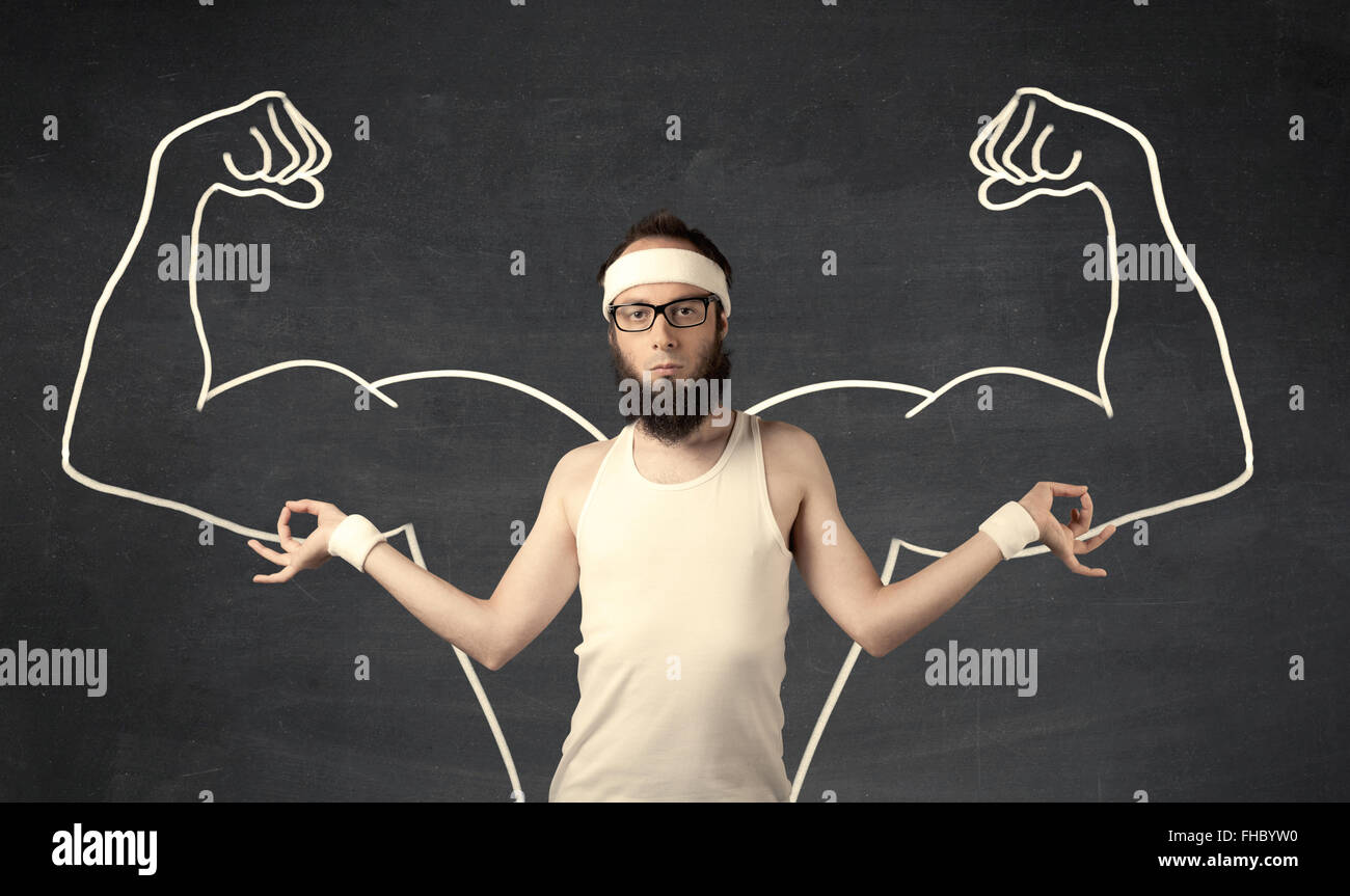 Weak arm muscles hi-res stock photography and images - Alamy
