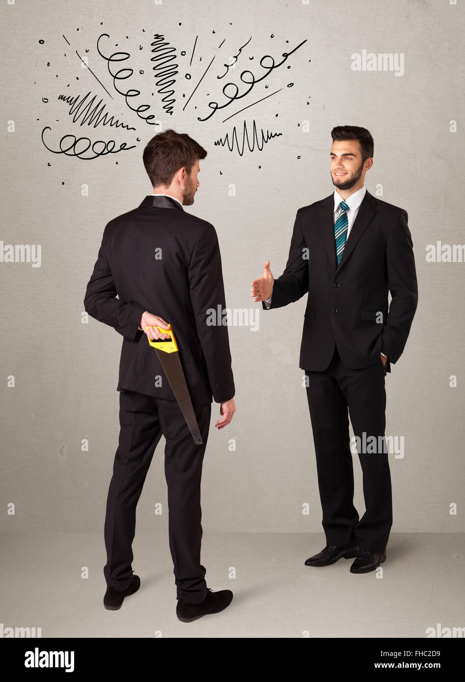 Angry business handshake concept Stock Photo - Alamy