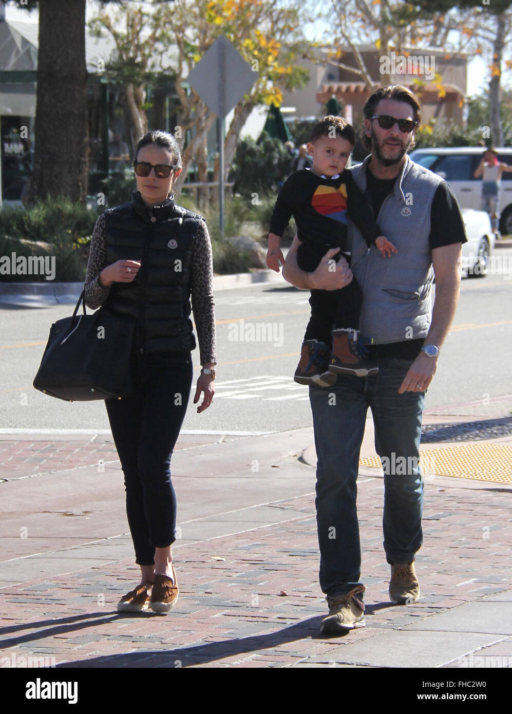 Jordana Brewster out with her husband, Andrew Form, and son, Julian, in ...