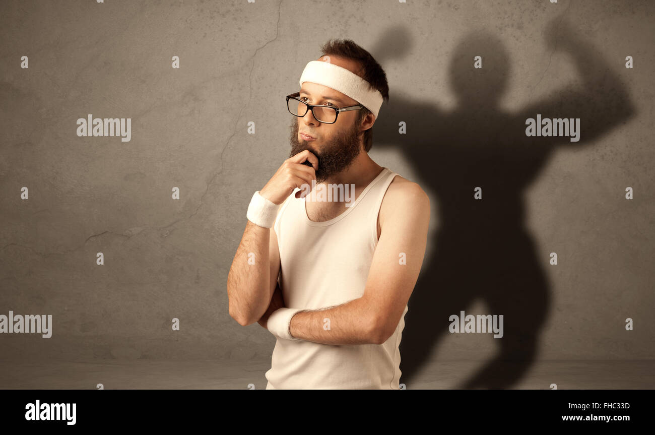 Skinny muscle man hi-res stock photography and images - Alamy