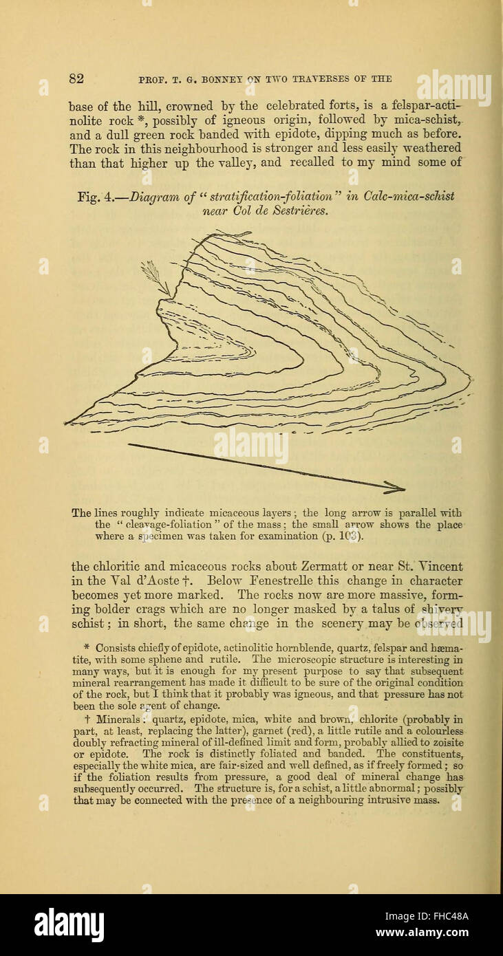 A historical geological journal detailing research and findings on ...