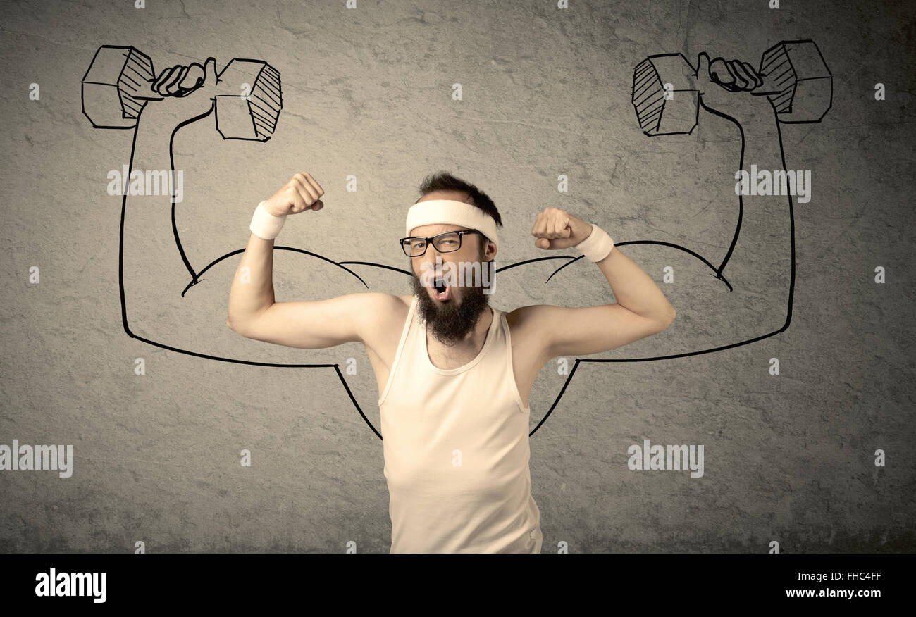 Male gym skinny hi-res stock photography and images - Alamy