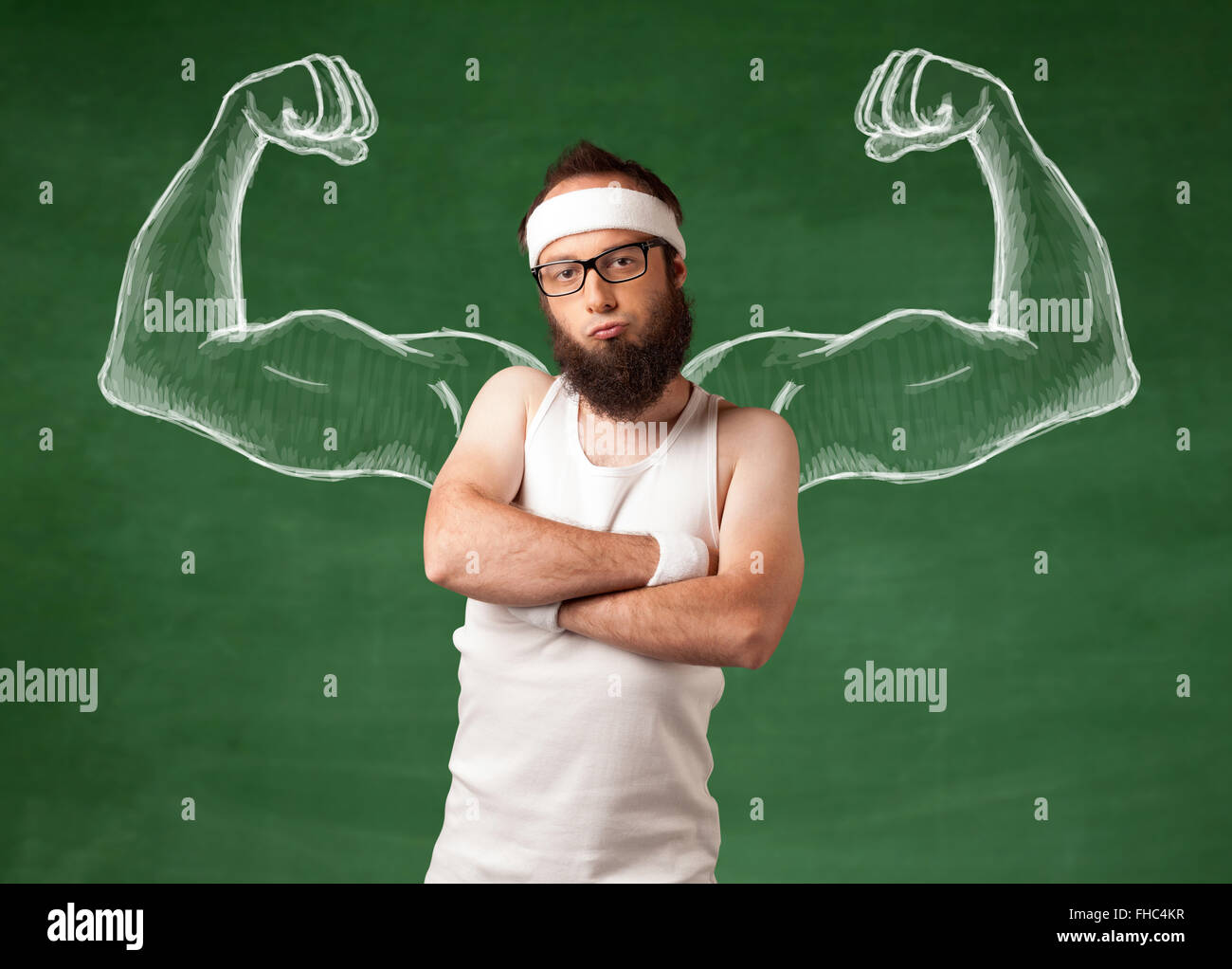 Skinny young man working hi-res stock photography and images - Alamy