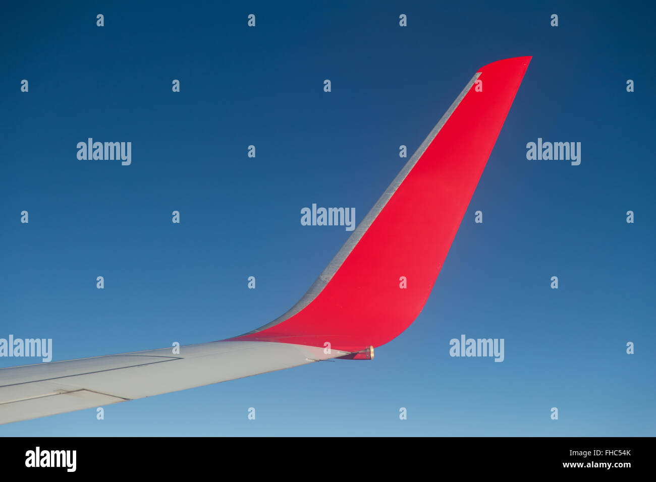 Wing and wingtip device of airplane Stock Photo - Alamy