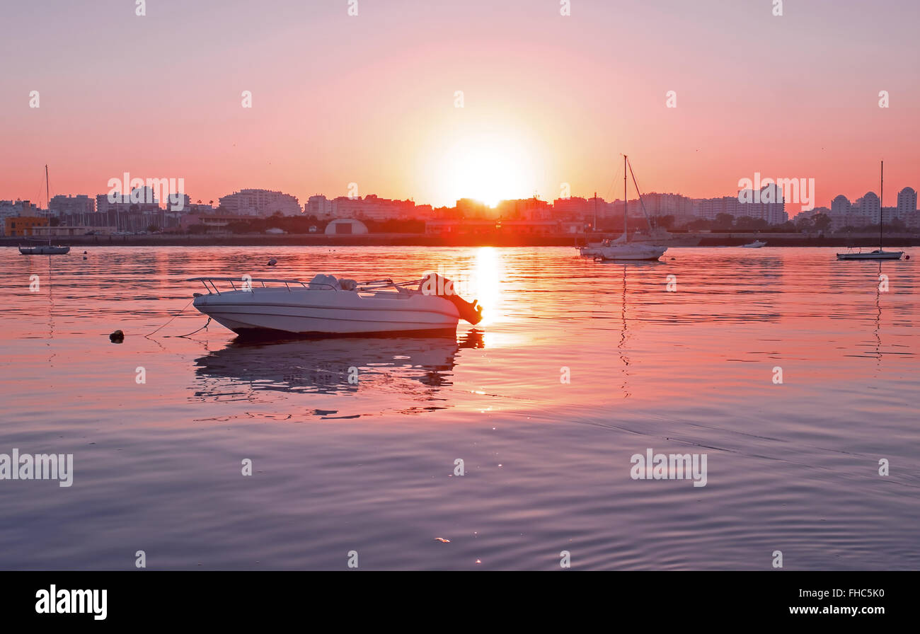 Harbor from portimao sunset in hi-res stock photography and images - Alamy