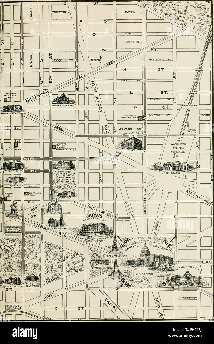A 1913 illustrated guide to the Washington Monument, offering ...