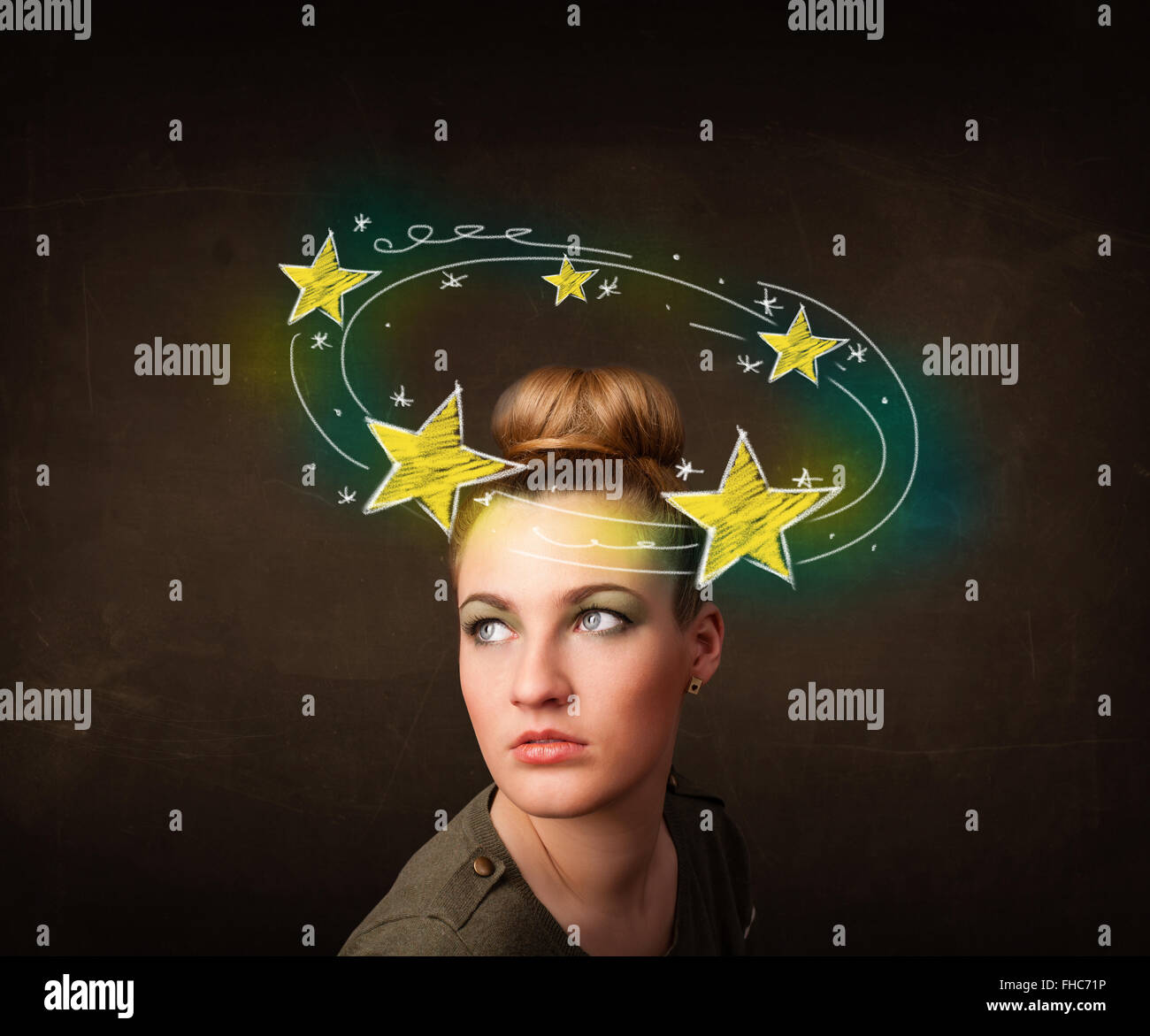 Seeing stars dizzy hi-res stock photography and images - Alamy