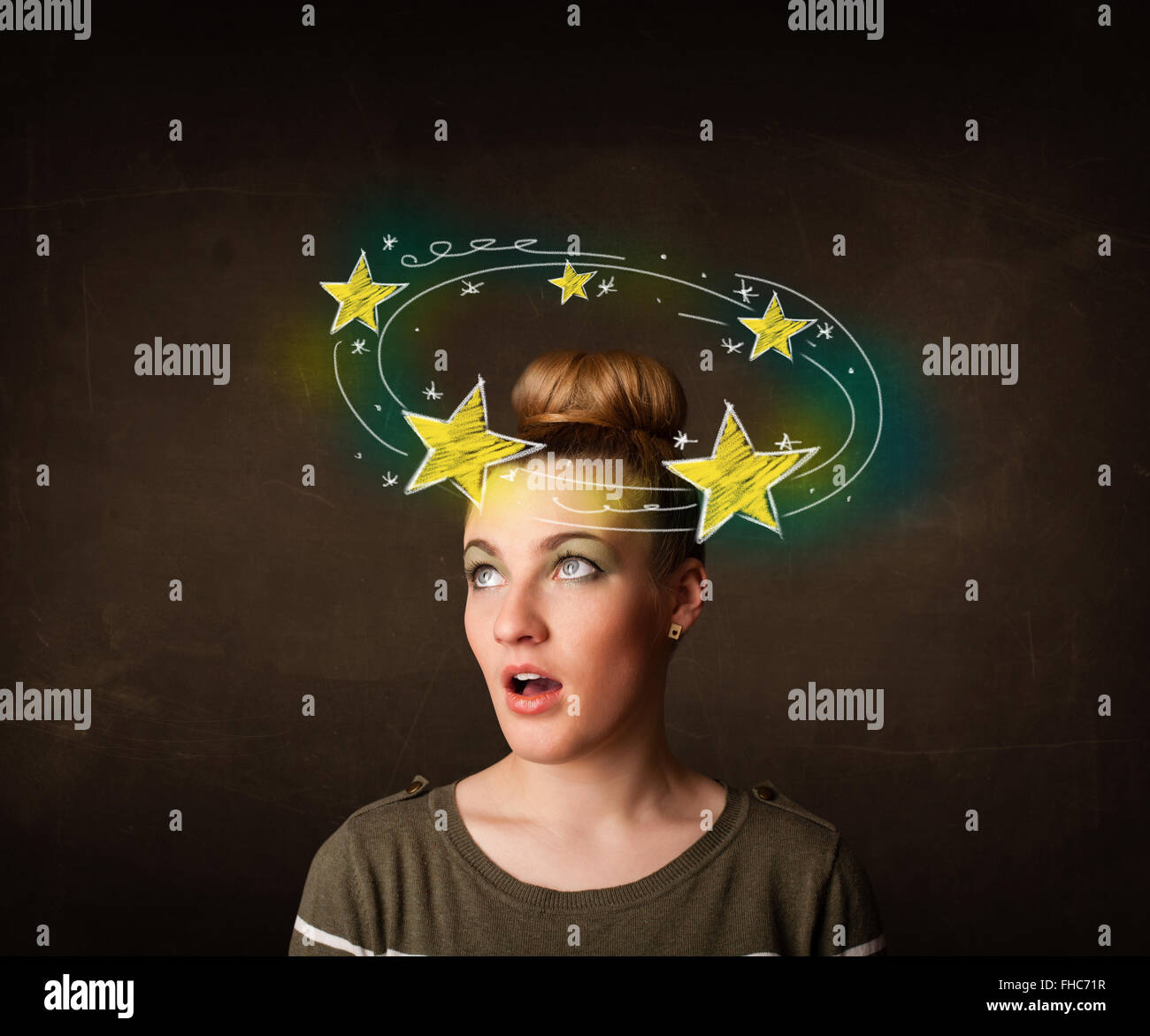 Seeing stars dizzy hi-res stock photography and images - Alamy