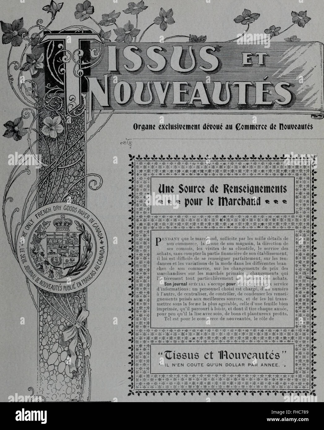 A French work from 1900 detailing new fabric designs, trends, and ...