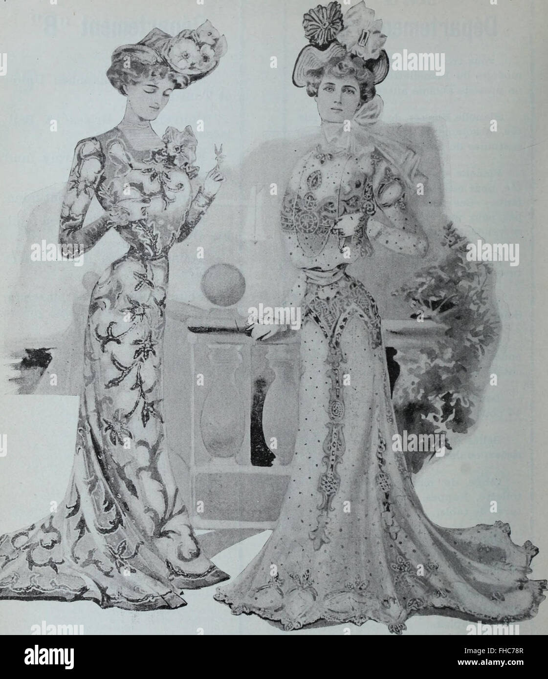 Fashion and textile trends from the year 1900, showcasing the latest ...