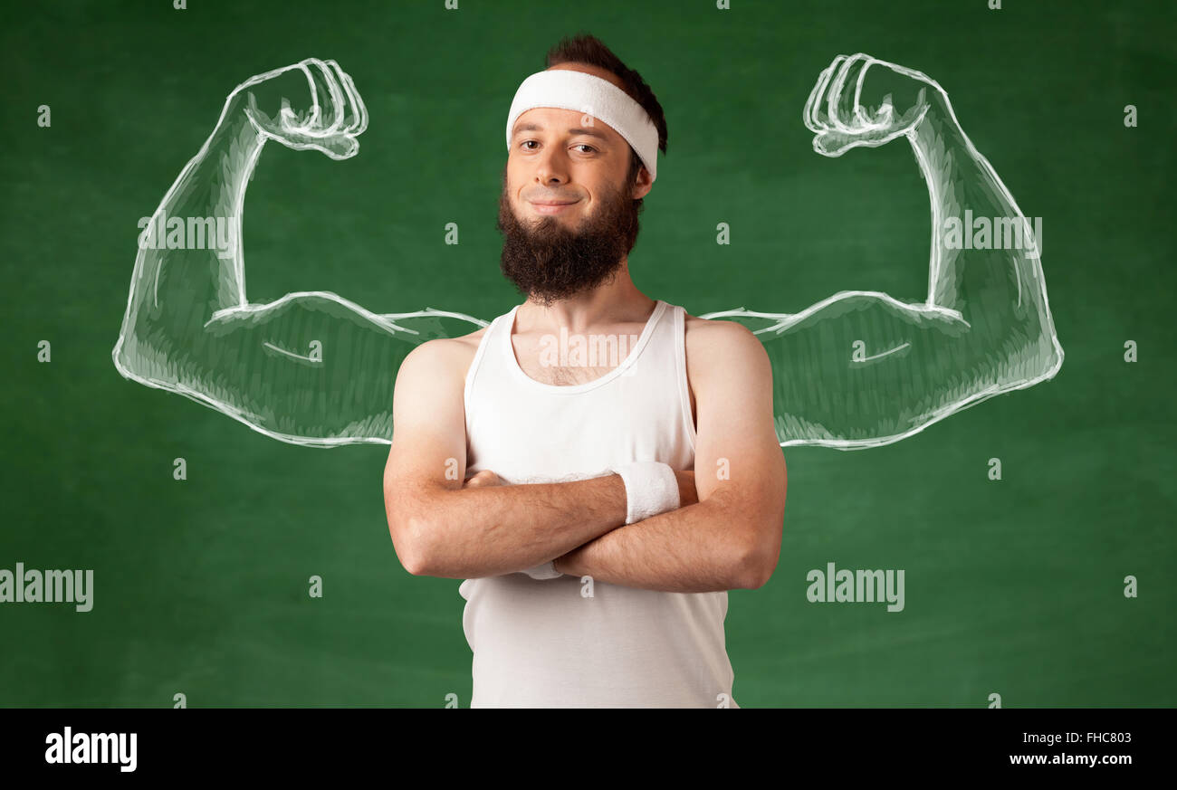 Skinny young man working hi-res stock photography and images - Alamy