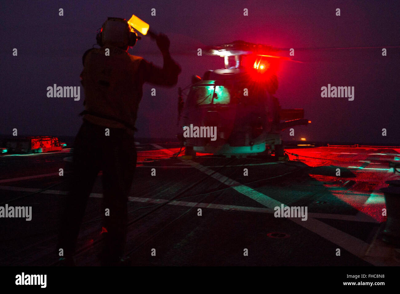 A photograph or document depicting the flight quarters aboard the USS ...