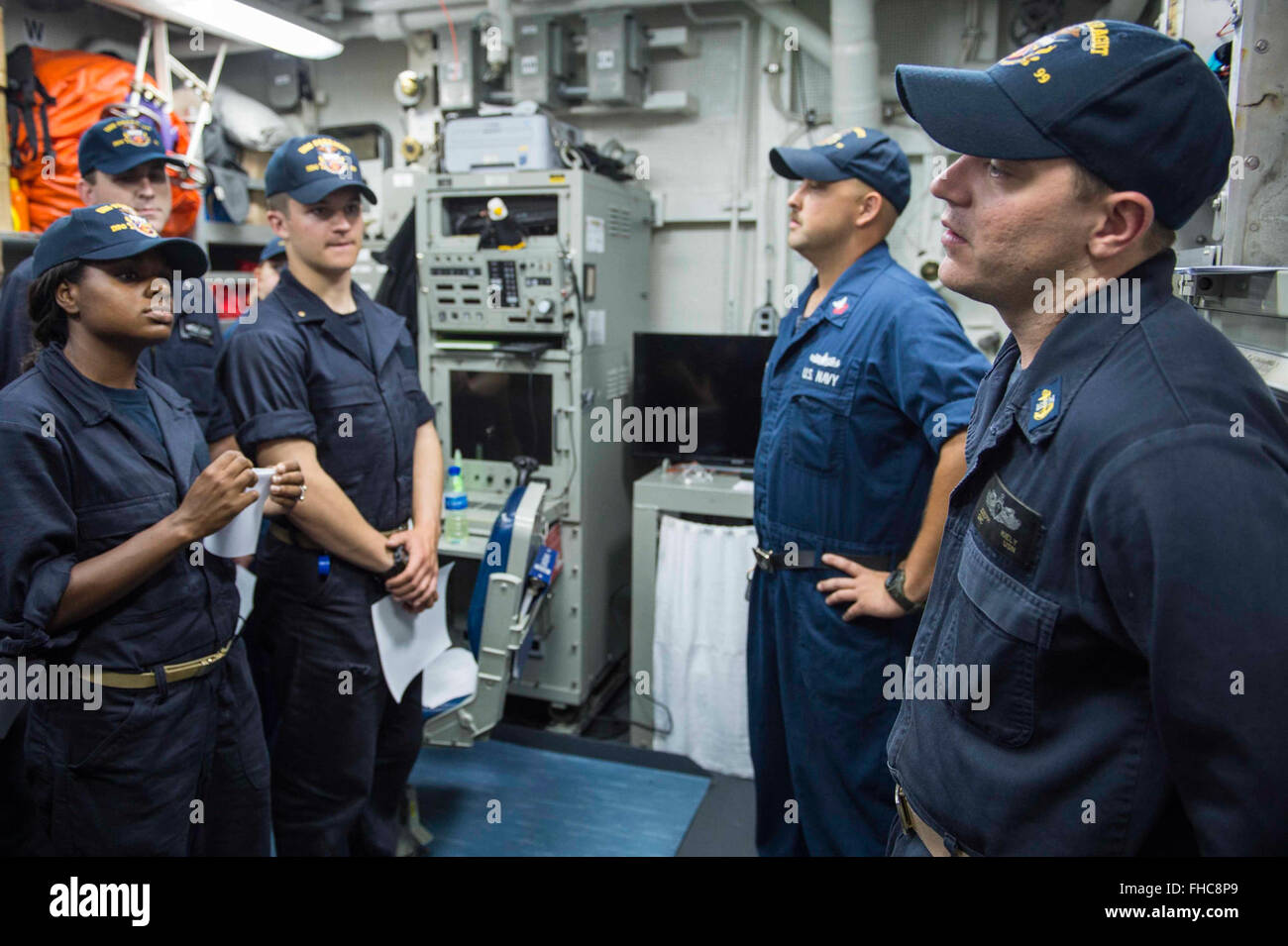 USS Farragut midshipmen training operations, part of CSG 12 ...