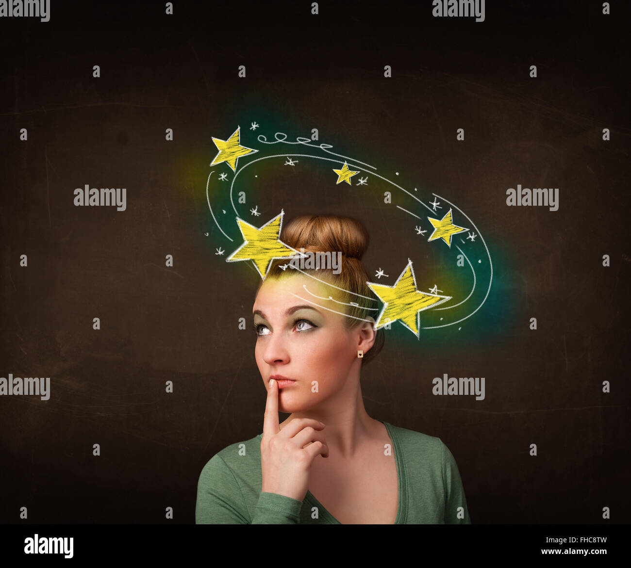 Seeing stars dizzy hi-res stock photography and images - Alamy