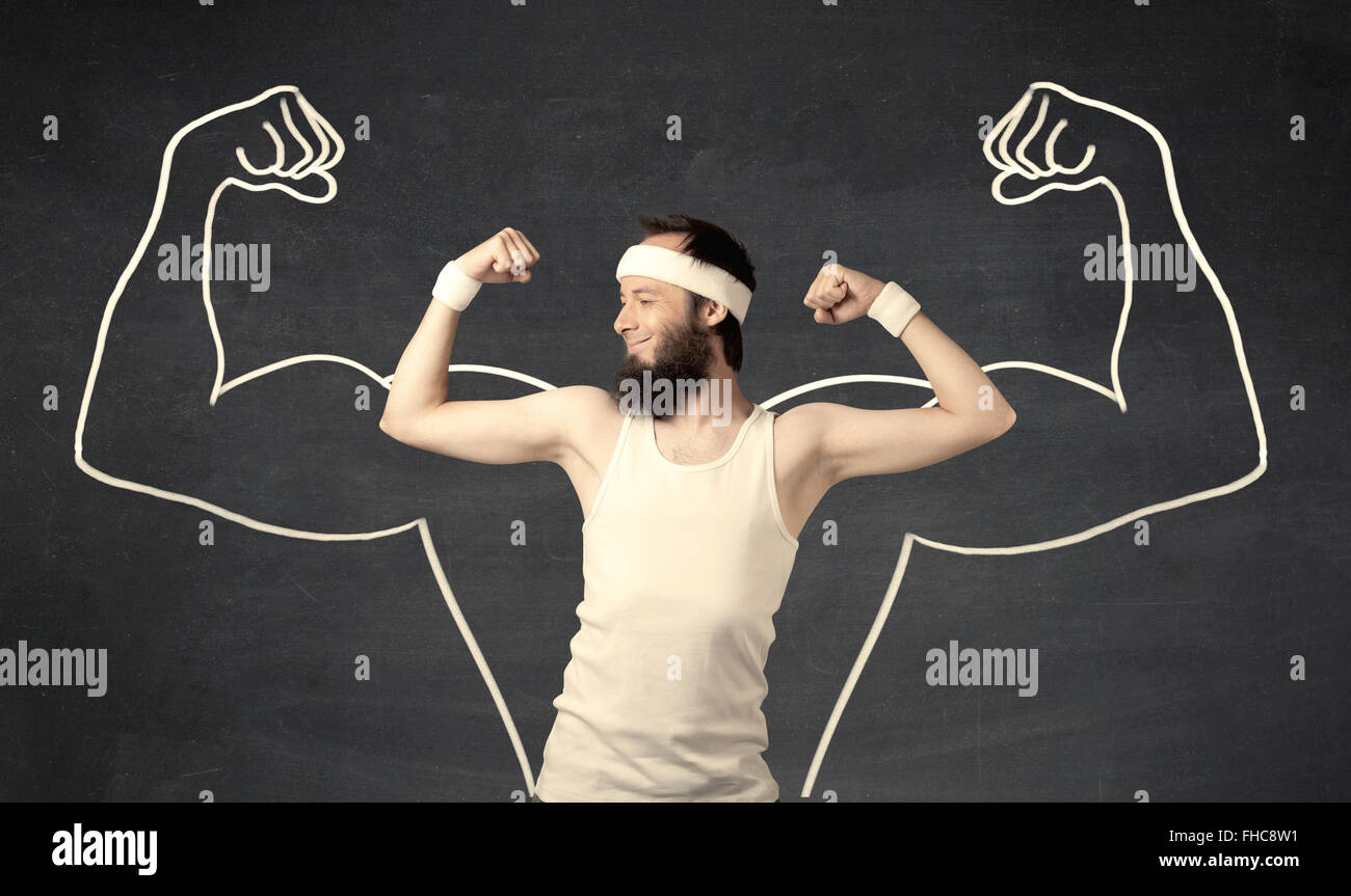 Weak Man Muscles High Resolution Stock Photography and Images - Alamy