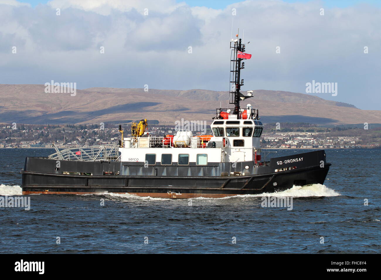 SD Oronsay, a Clyde-based admiralty fleet tender, passes East India ...