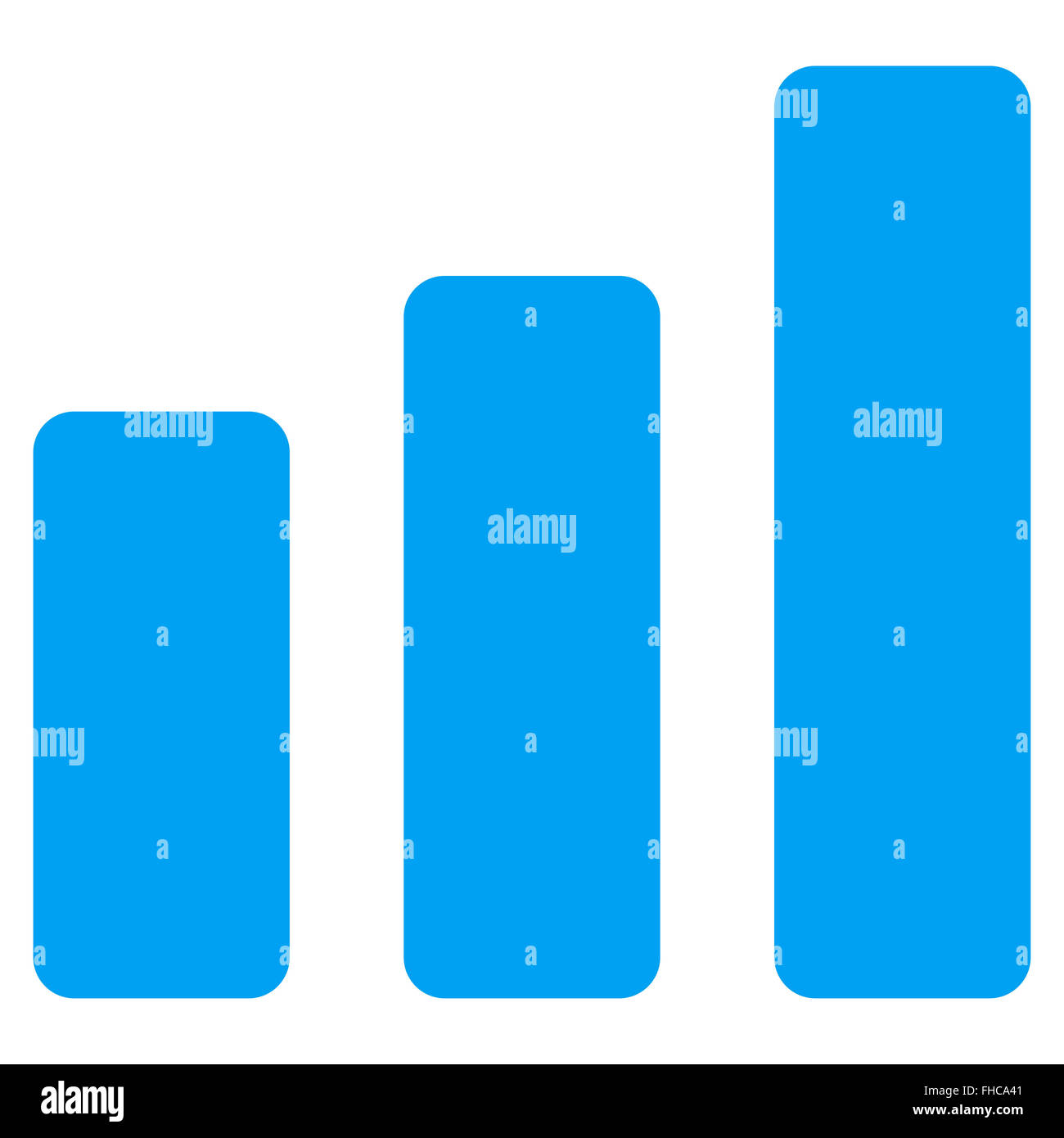 Bar chart increase icon Stock Photo - Alamy