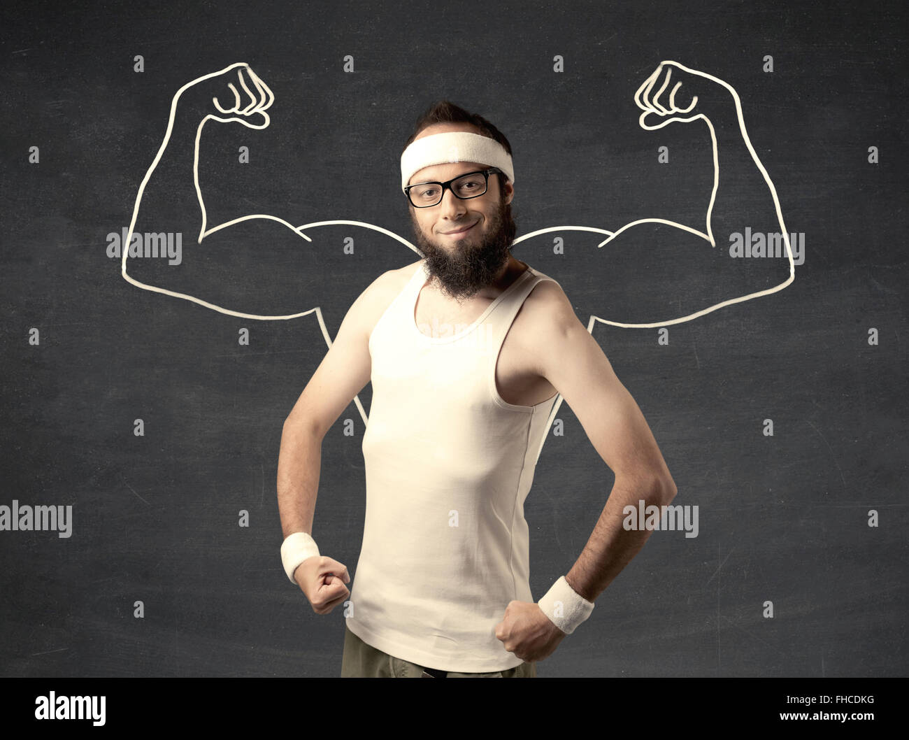 Weak man muscles hi-res stock photography and images - Alamy