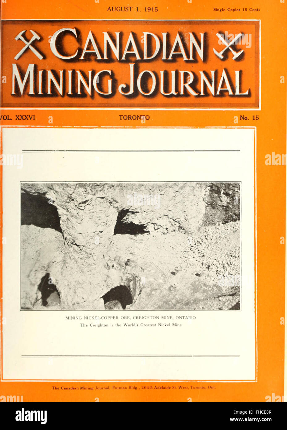 The 1915 edition of the Canadian Mining Journal provides an in-depth ...