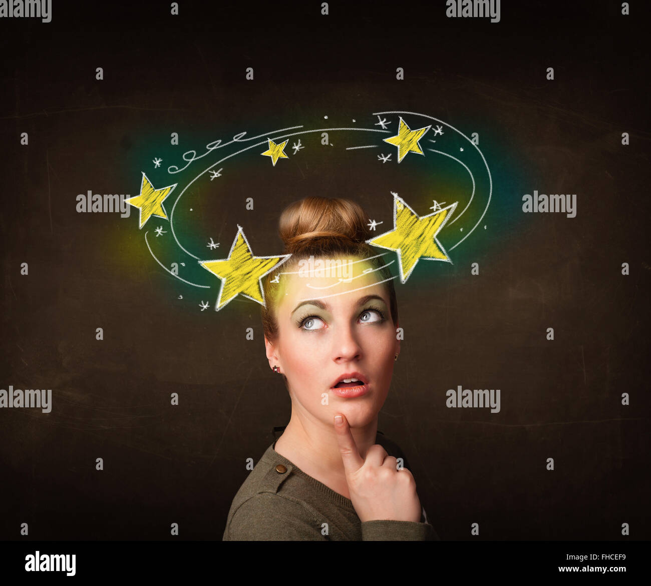 Seeing stars dizzy hi-res stock photography and images - Alamy