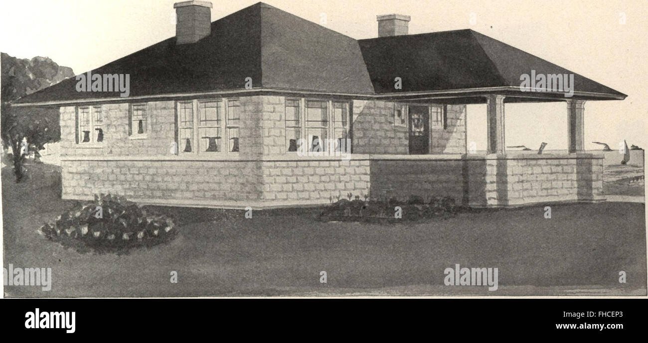 A 1908 guide on building cement houses, providing detailed instructions ...